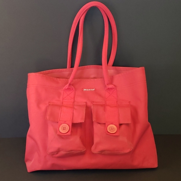 Dickies | Bags | Dickies Red Canvas Tote Bag | Poshmark